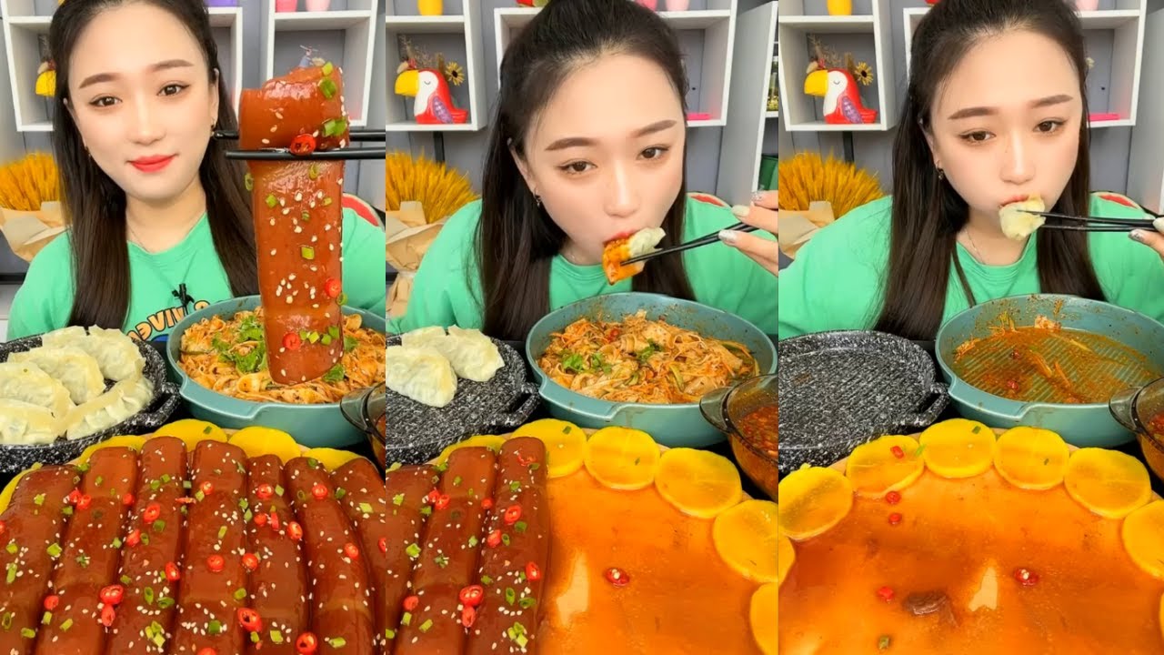 Cute Girl Eating Food So Yummy Mukbang ASMR Ep316 | 可爱的女孩吃食物如此美味 ...