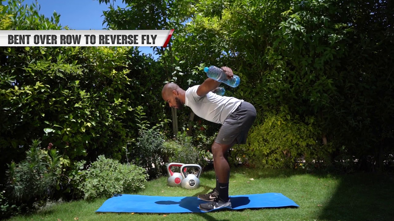 bent over row to reverse fly - YouTube