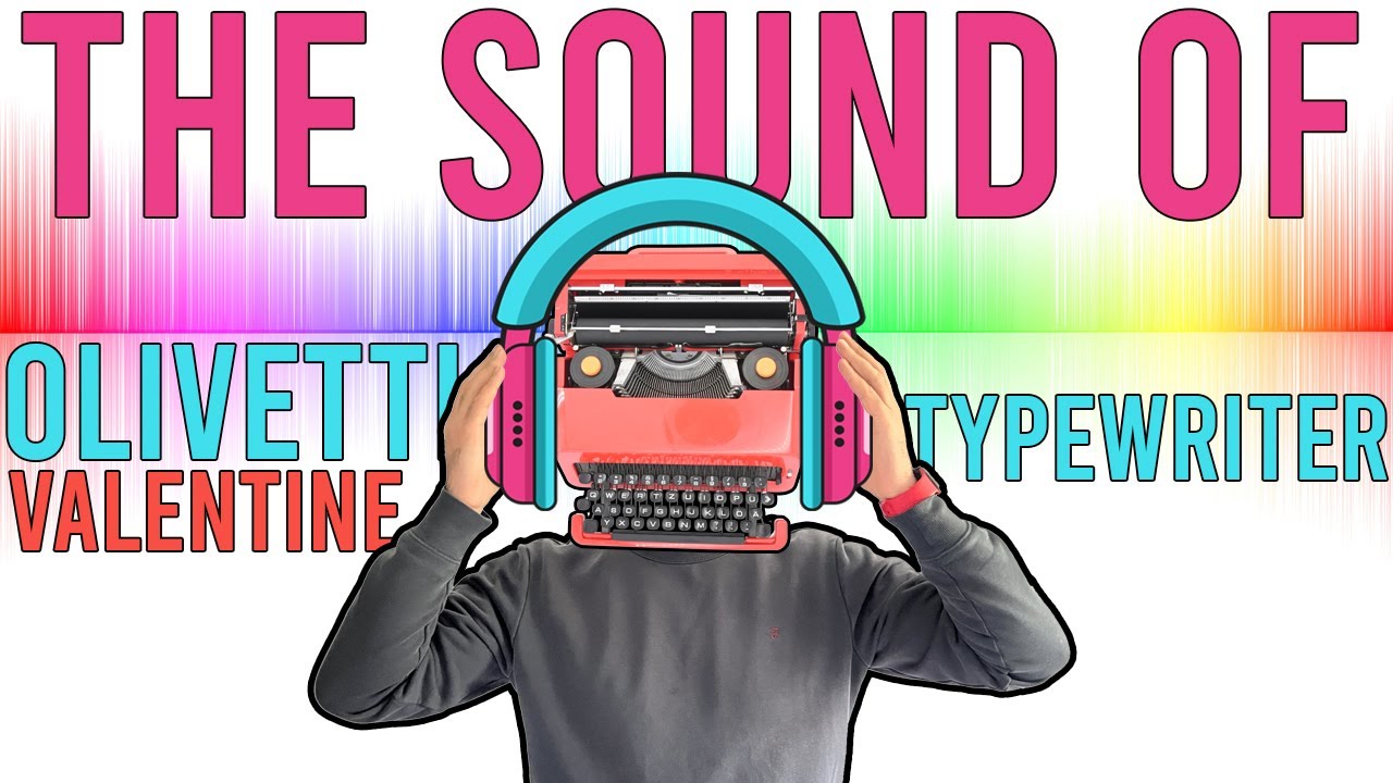 Typewriter sound | How does an Olivetti Valentine typewriter sounds ...