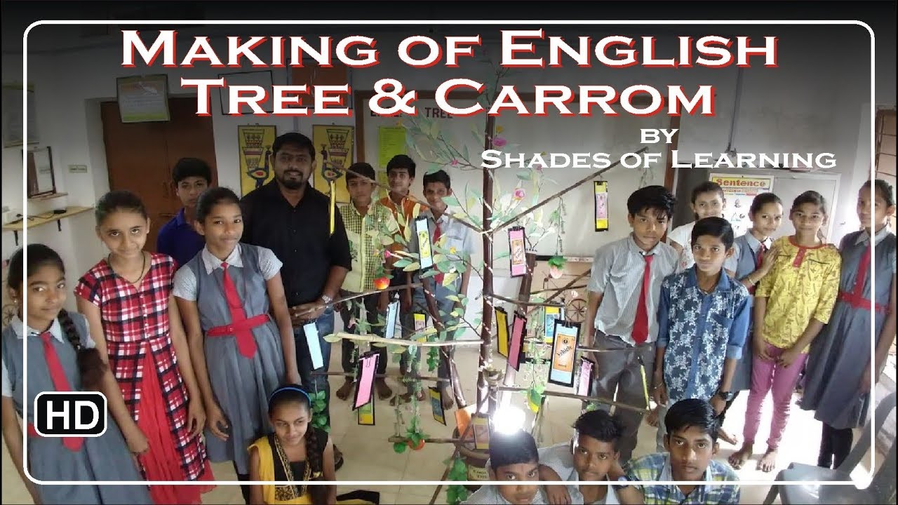 MAKING of ENGLISH TREE & CARROM | #shadesoflearning - YouTube