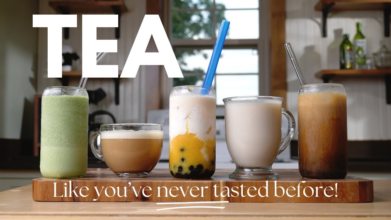 5 Delicious Fancy Tea Drinks you can Make at Home! - YouTube