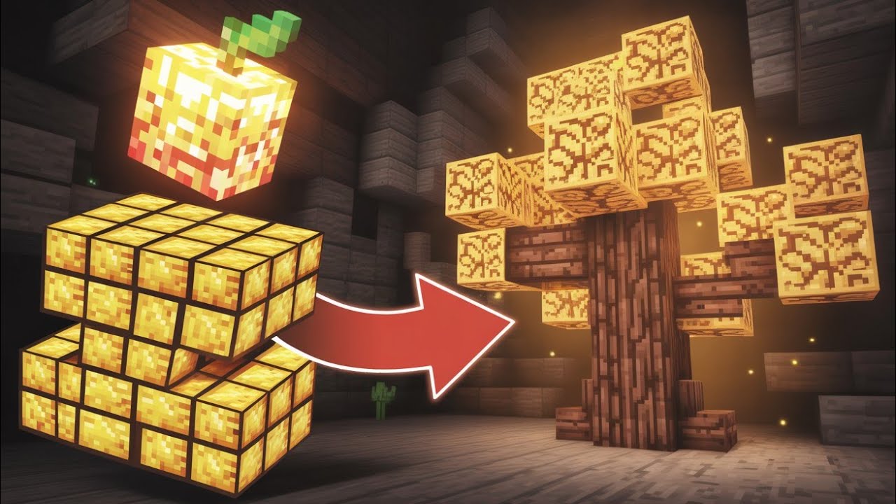I Made a Golden Block Tree in Minecraft – You Won’t Believe the Result ...