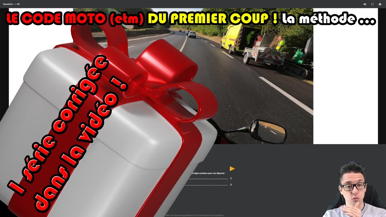 Réussir le Code Moto ETM DU PREMIER COUP + 1 série corrigée - YouTube