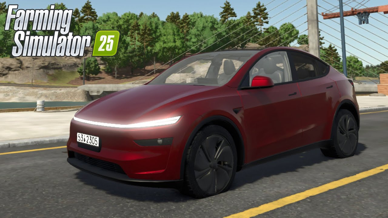 FS25 - 2026 Tesla Model Y Refresh - CAR MOD for Farming Simulator 2025 ...