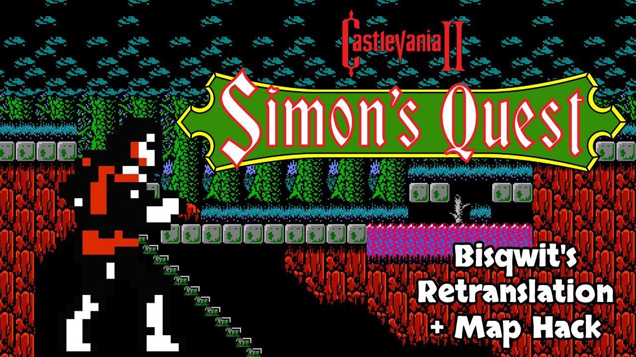 Castlevania II: Simon's Quest (Bisqwit Retranslation +Map) Playthrough ...