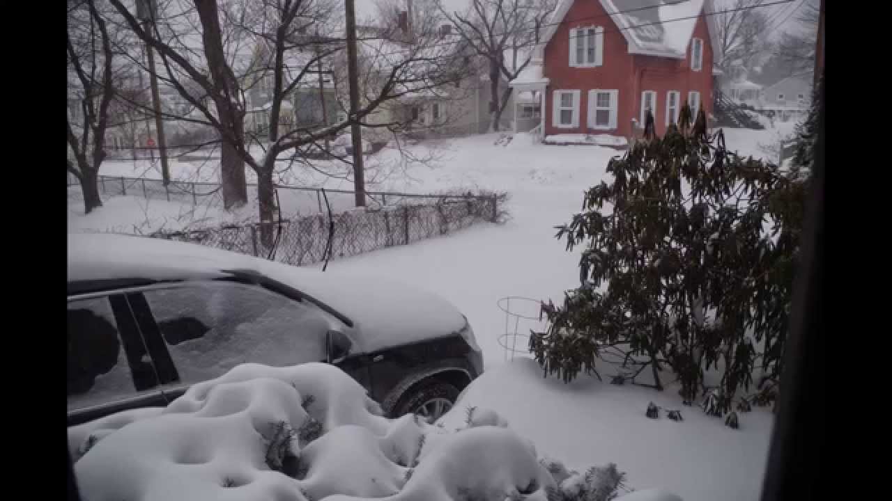 2015 Super Blizzard Manchester NH time lapse video. - YouTube