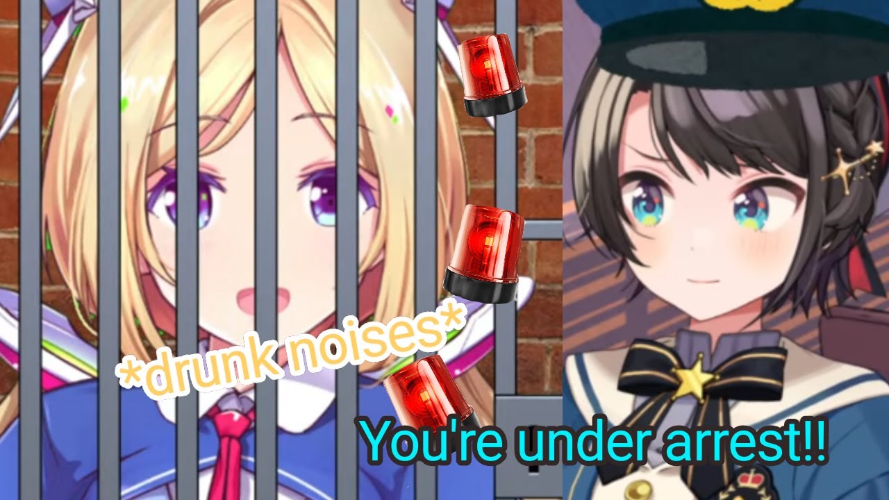 Alcohol loving Aki gets interrogated|Oozora Police 2|【Hololive/Eng sub ...