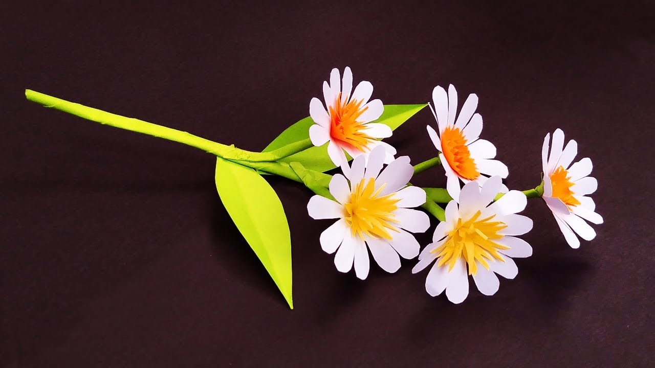 DIY: Flower Stick!! How to Make Beautiful Flower Stick with Paper ...