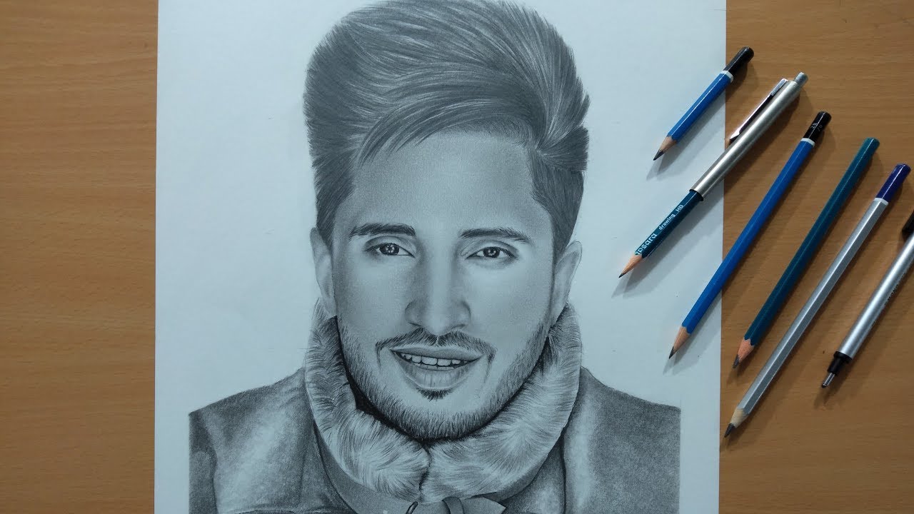 Jassie gill - Pencil sketch drawing || Art Abhishek || - YouTube