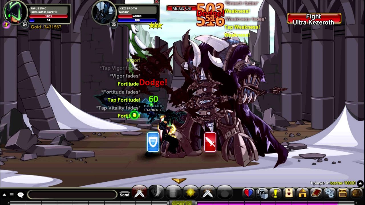 Aqw (CardClasher solo Kezeroth) - YouTube