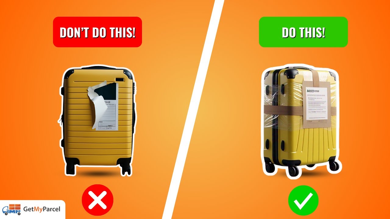 The BEST Way to Attach Labels to Your Suitcase - YouTube