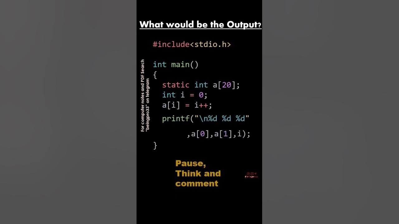 What Will Be The Output Practicequestion C Programming Beingpro