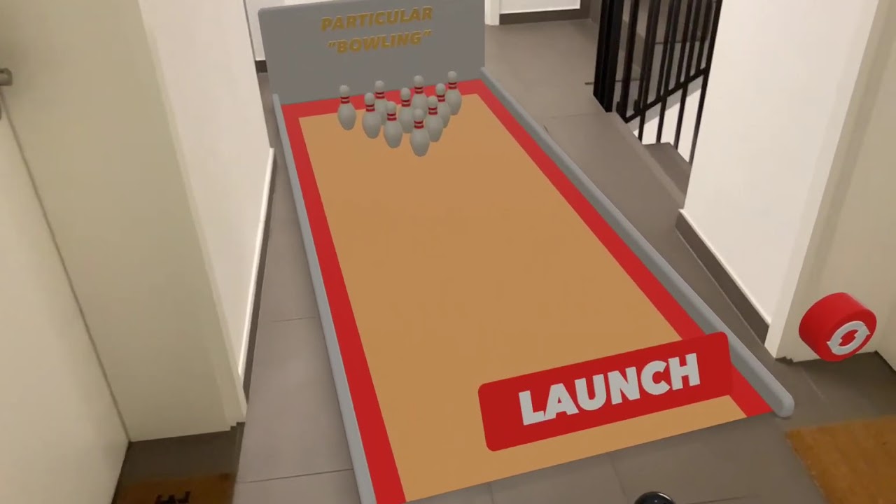 AR "BOWLING" Augmented Reality AR Experience - Particular AR - YouTube