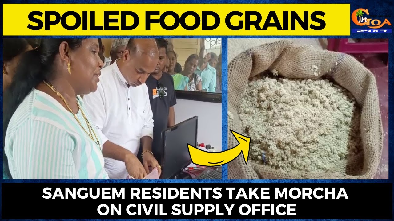 #MustWatch- Sanguem residents take morcha on Civil Supply Office - YouTube