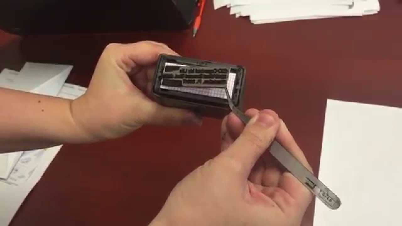 Replace Rubber Stamp - YouTube