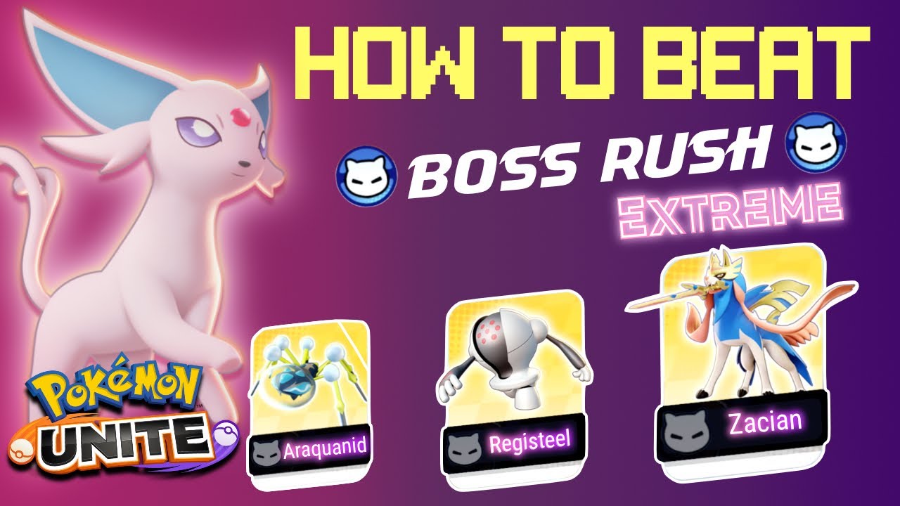 POKEMON UNITE: BOSS RUSH EXTREME - HOW TO WIN - YouTube