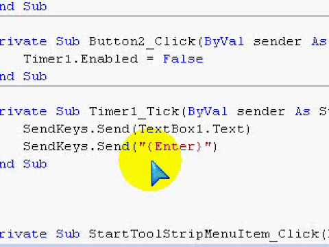 How To Visual Basic 2008 Chat Spammer - YouTube
