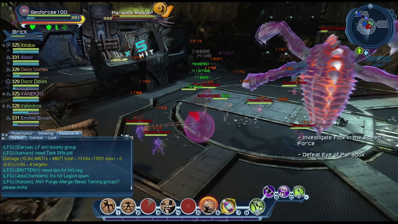 DCUO: Anti-Monitor Speed Force Flux Elite 1st Boss Only - YouTube