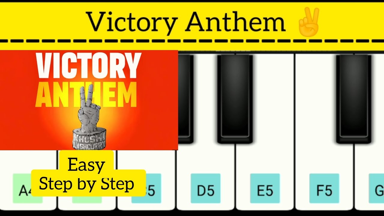 Victory Anthem Piano Tutorial || Easy Step by Step || Sayantan Nandi ...