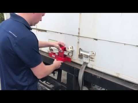 Heavy Duty Rolling Door Lock Combo - YouTube