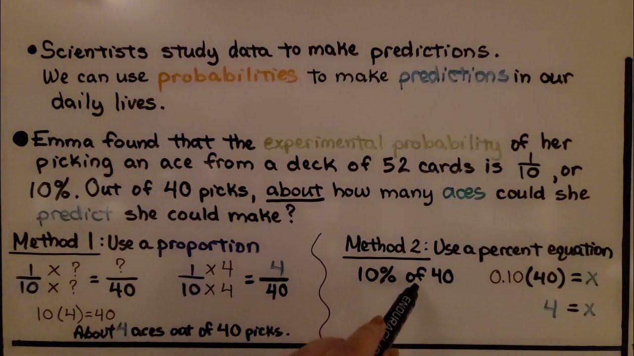 7th Grade Math 12.4a, Using Experimental Probability to Make ...