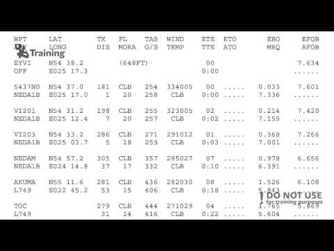 Flight Dispatcher: preparing the flight plan - BAA Training