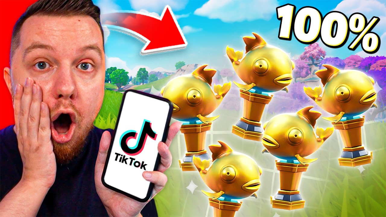 100% MITYCZNA RYBKA czyli LIFEHACKI z TikToka w Fortnite - YouTube