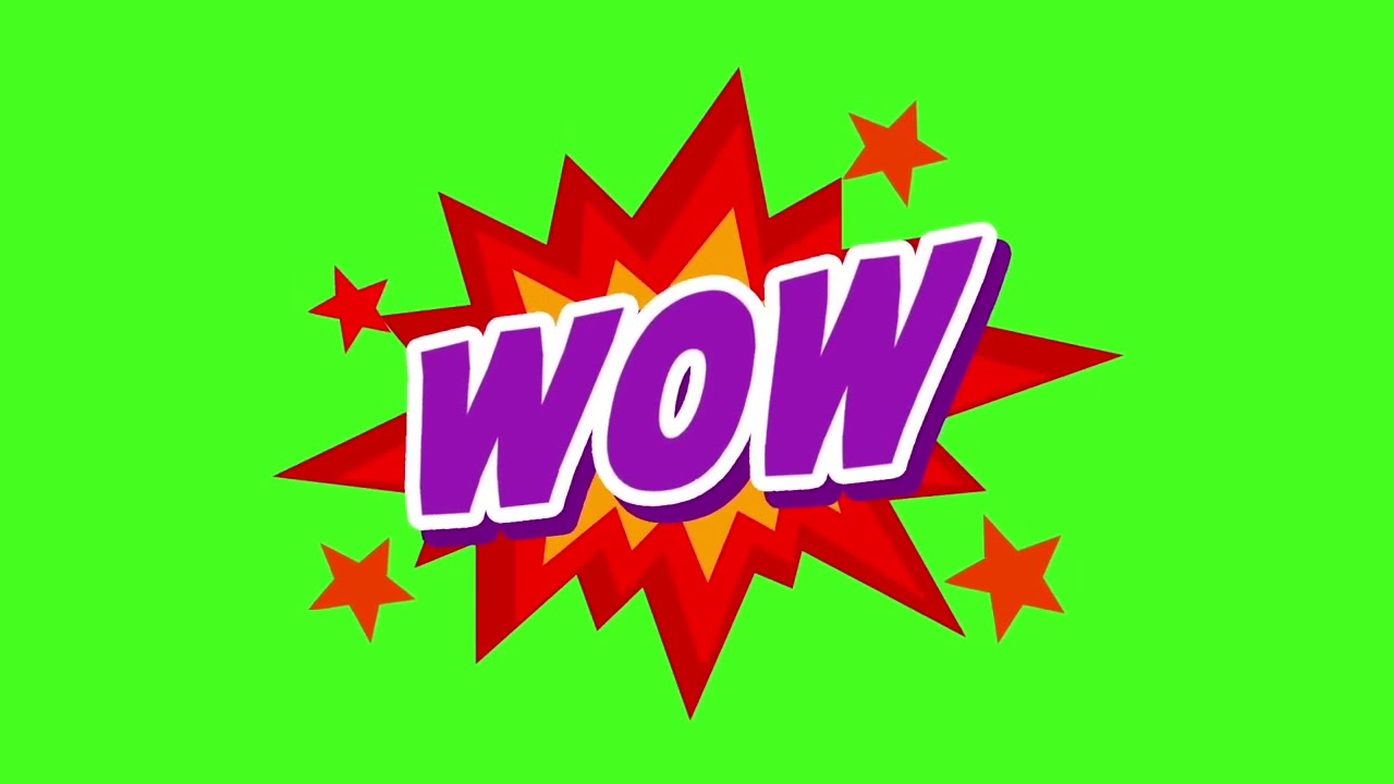 GREEN SCREEN TULISAN WOW - YouTube