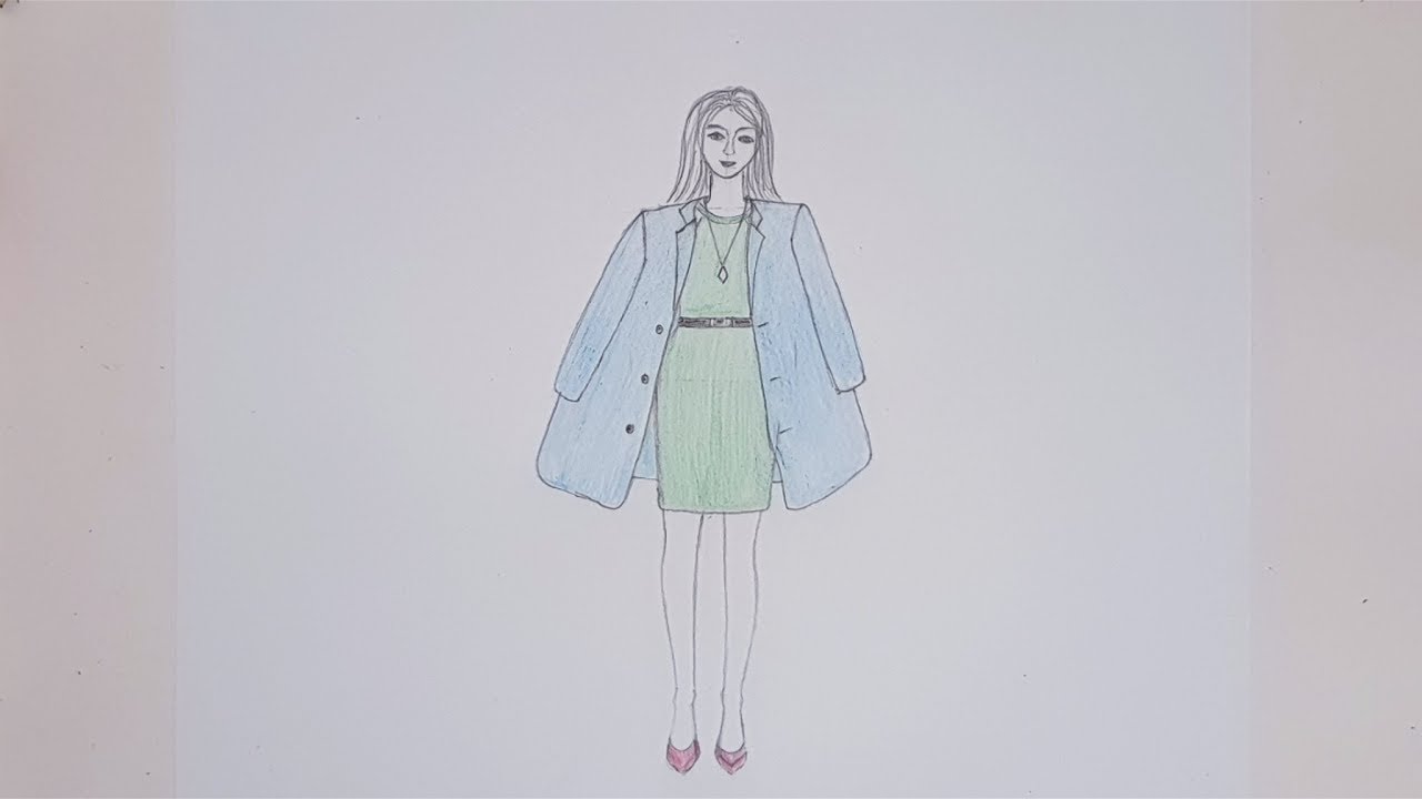 How to draw a girl (step by step) - YouTube