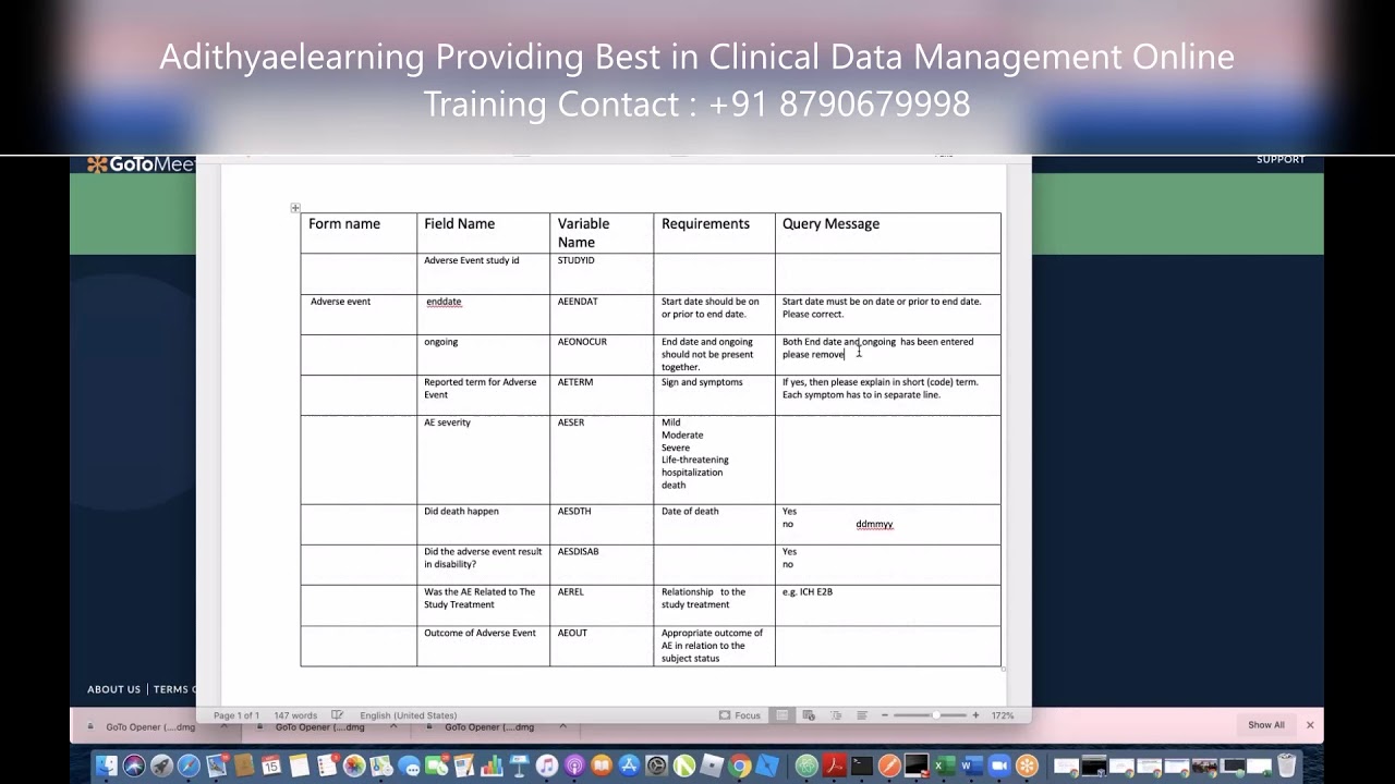 Development SAS CDM Course Online Training - YouTube