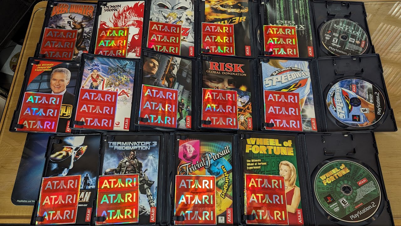Every PlayStation 2 Game That Included Atari Stickers - YouTube