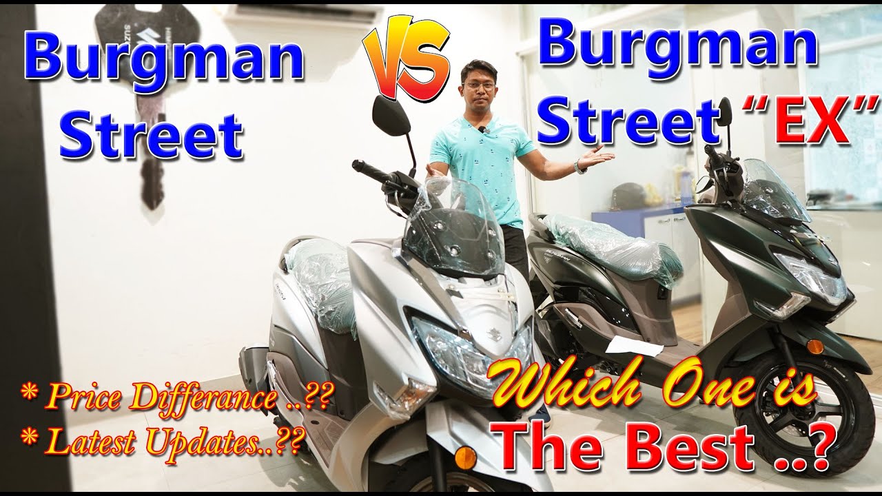 All new Burgman Street vs Burgman Street Ex, On road price Basic ...