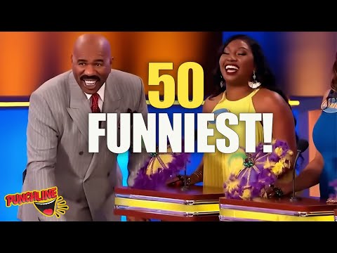 50 Funniest Family Feud Answers Ever | Steve Harvey Loses It