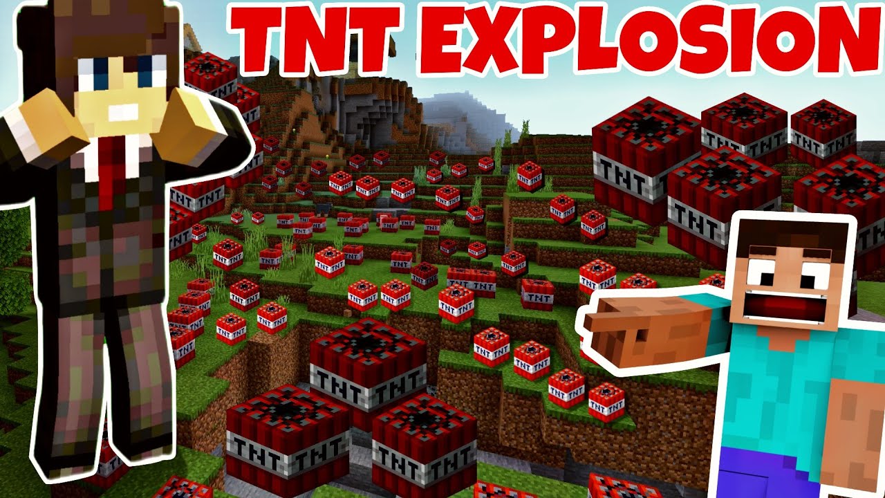 I made the biggest TNT explosion in Minecraft world SMPS #20 - YouTube