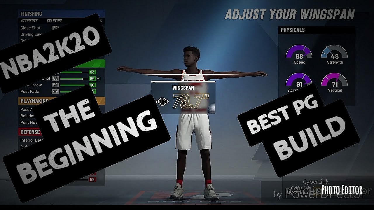 NBA 2K20 - "THE BEGINNING" (BEST ALL AROUND PG BUILD) - YouTube