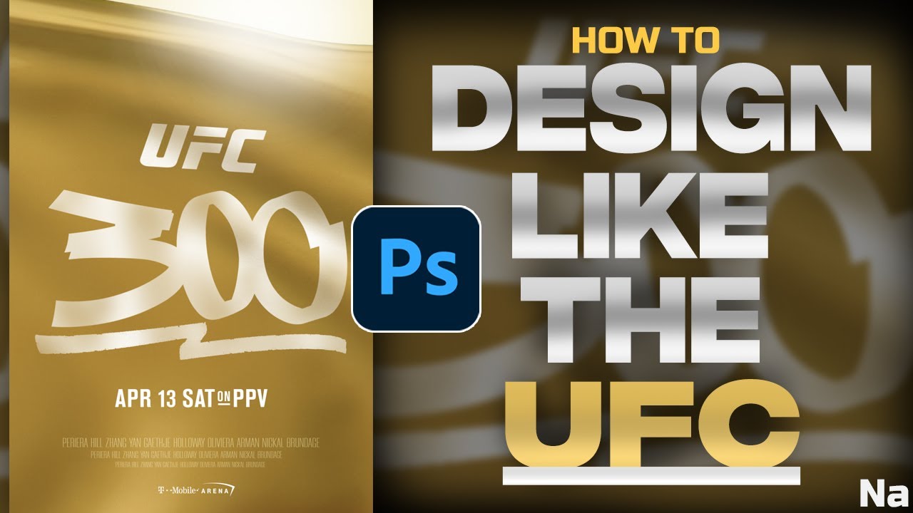 How To Create The UFC 300 Poster in 10 Minutes! | Photoshop #ufc300 ...