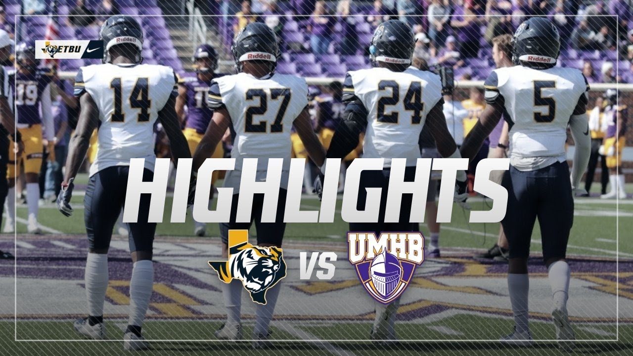 @ETBU_Football | Highlights vs. UMHB | (October 12, 2019) - YouTube