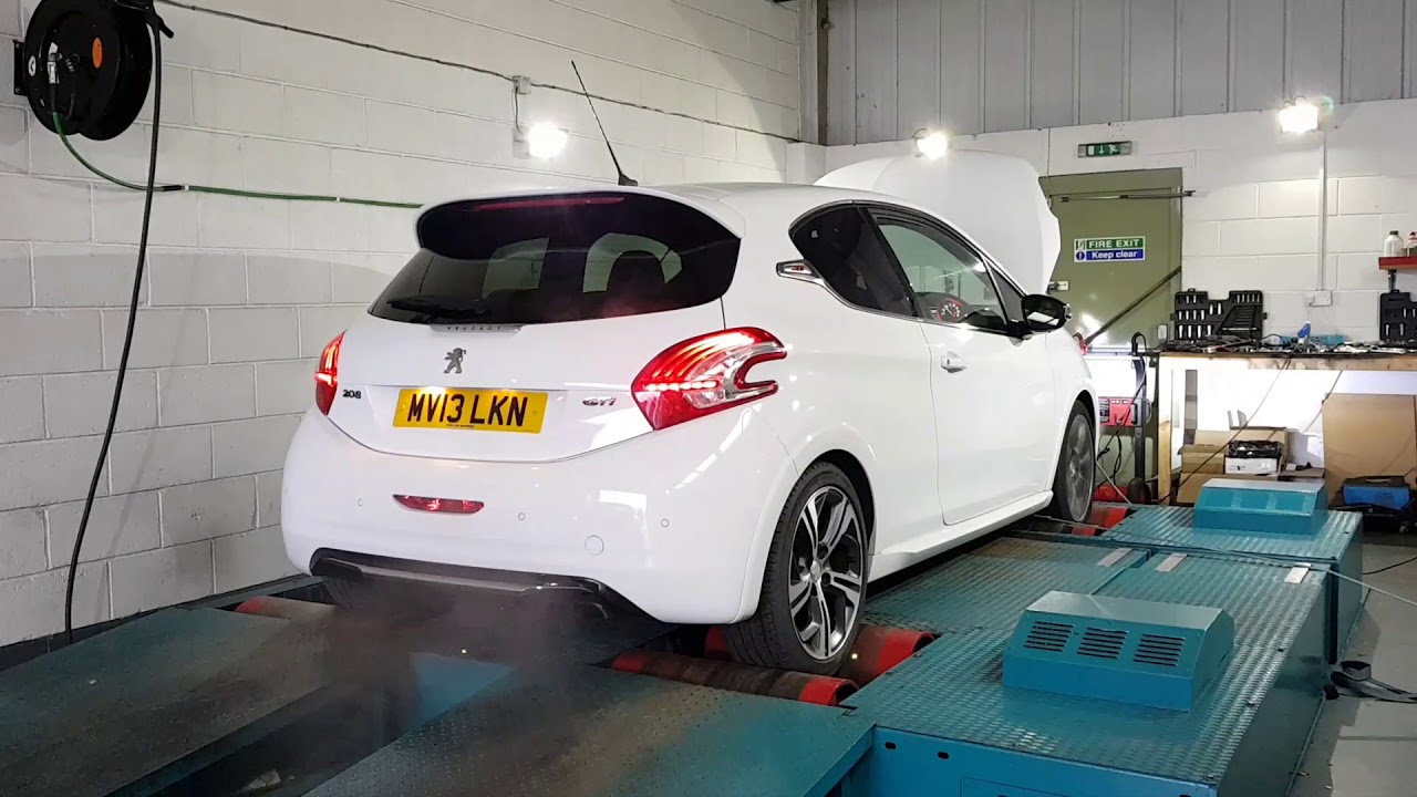 Pug 208 GTI 1.6 Turbo 200BHP - Custom Dyno Tuning + Decat Software ...
