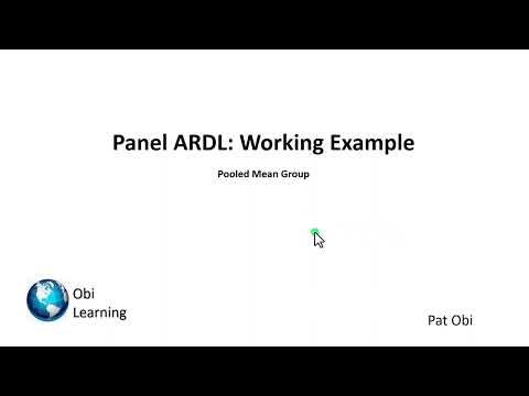 Panel ARDL - EViews Example - YouTube