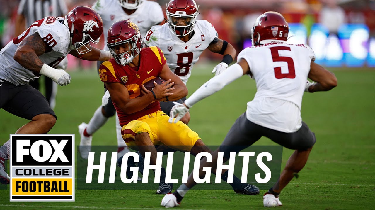 Usc Vs Washington State Highlights Cfb On Fox Youtube
