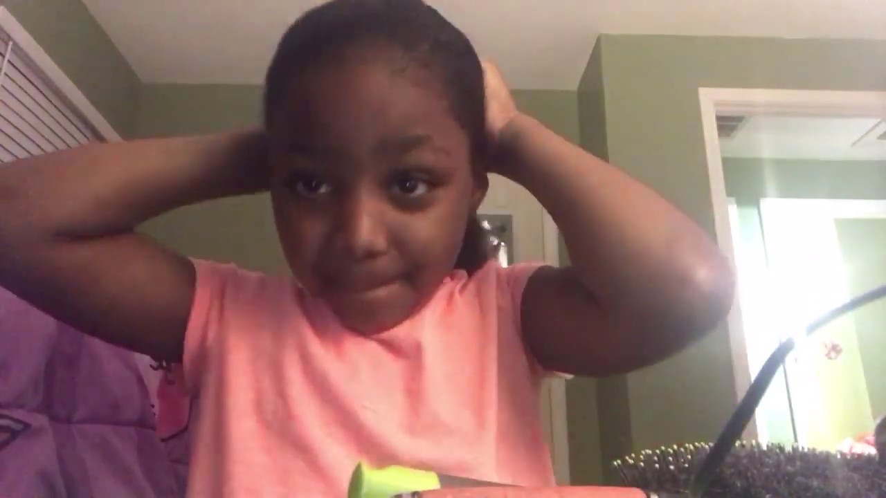 Kids Slick Back Ponytail “Hair Tutorial” - YouTube