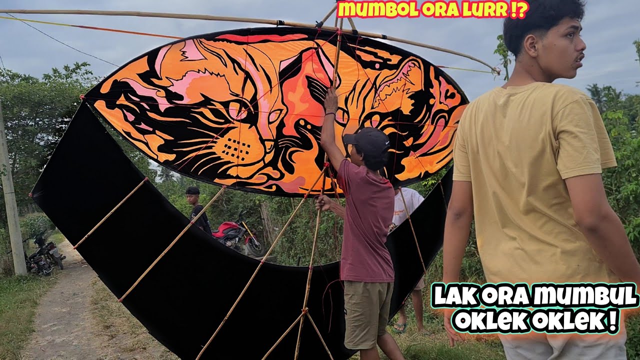 Seting Layangan Pegon 3 meter Pakai setelan Sendaren ngukuk Suara bikin ...