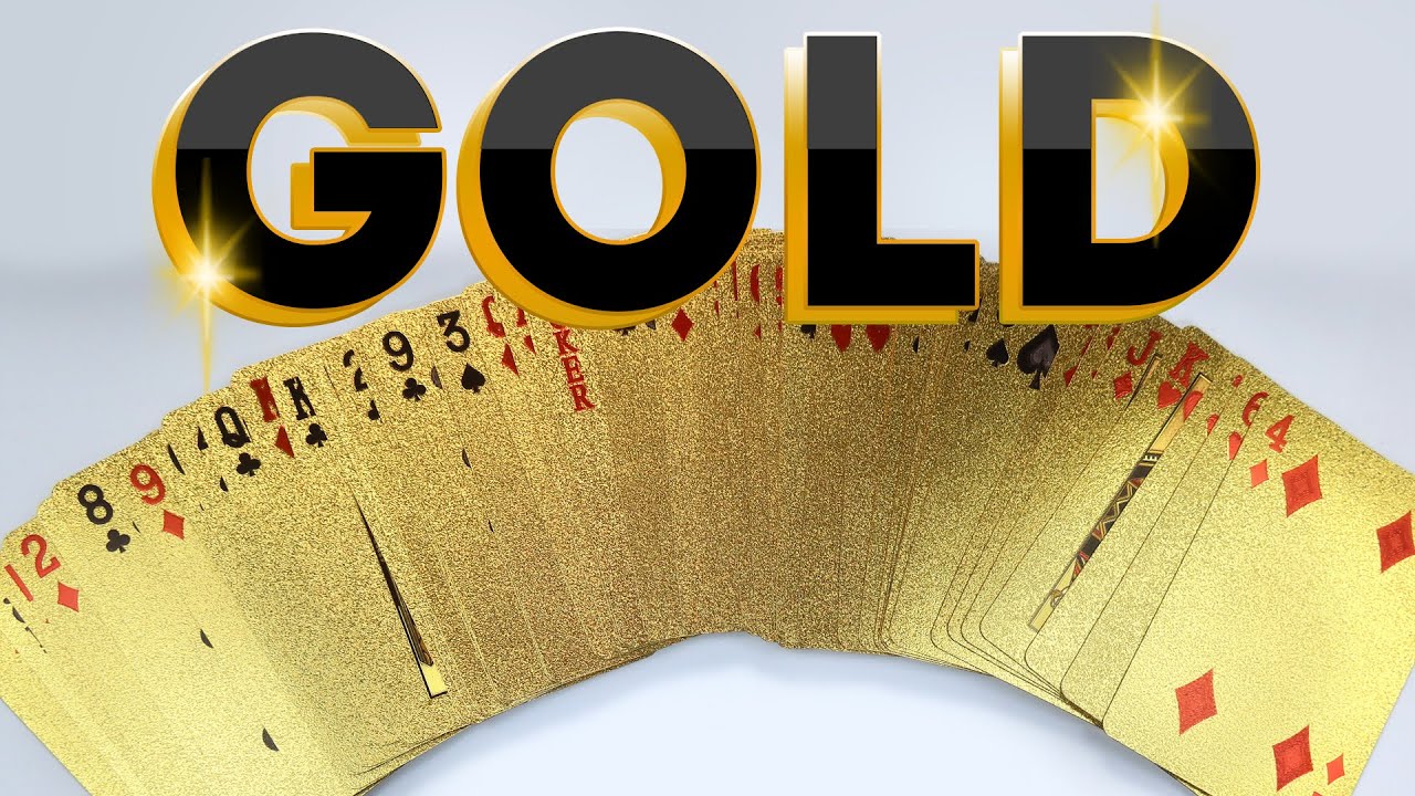 Gold Playing Cards - Gold Cards Deck - Unboxing and Testing - YouTube
