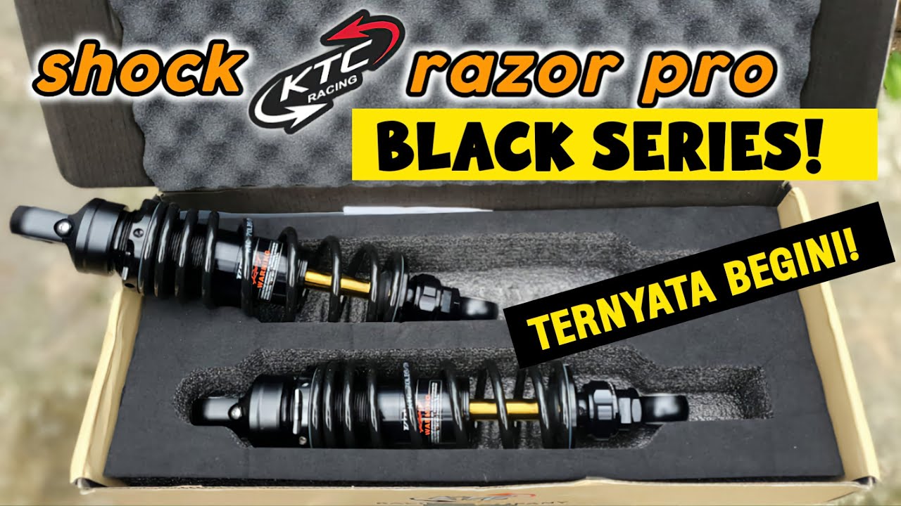 KTC RAZOR PRO BLACK SERIES!! shock breaker ribon non tabung - YouTube