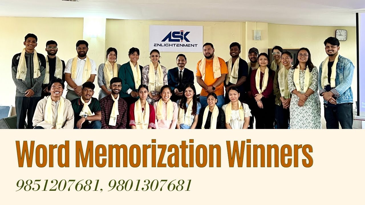 Fastest Word Memorization Winners 18th QC Arpan Sharma Classes fastest-word-memorization-winners-18th-qc-arpan-sharma-classes