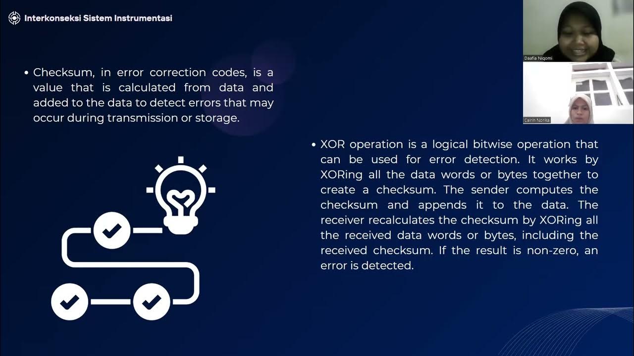 Interkoneksi Sistem Instrumentasi Error Correction Algorith Crc Lrc Cheksum Xor Operation