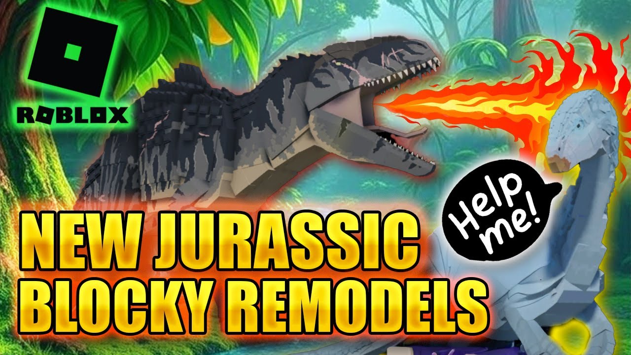 Roblox - Jurassic Blocky Checking Out The New Remodels - YouTube