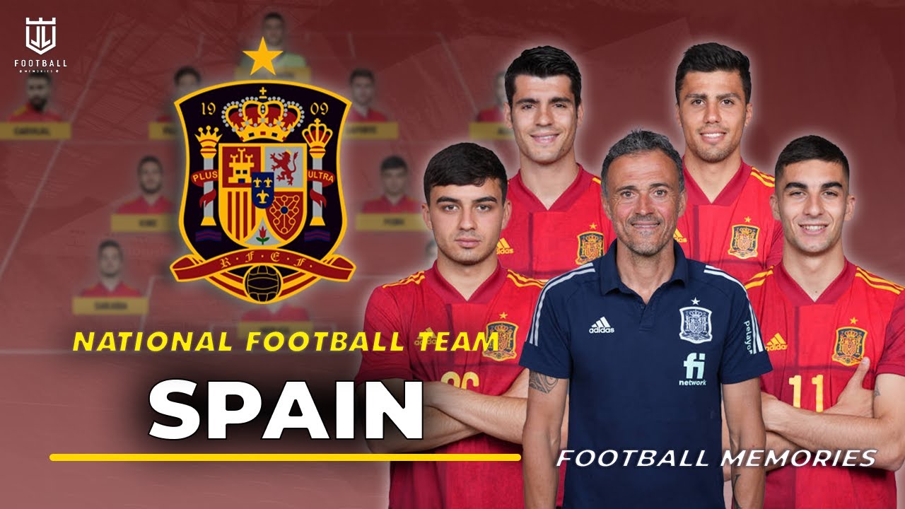 Spain National Football Team - Official Squad, Jersey and Line up 2022 ...