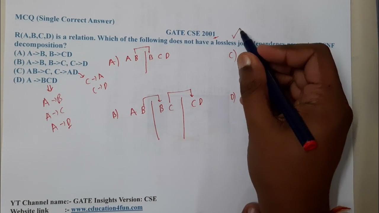 GATE CSE 2001 - YouTube