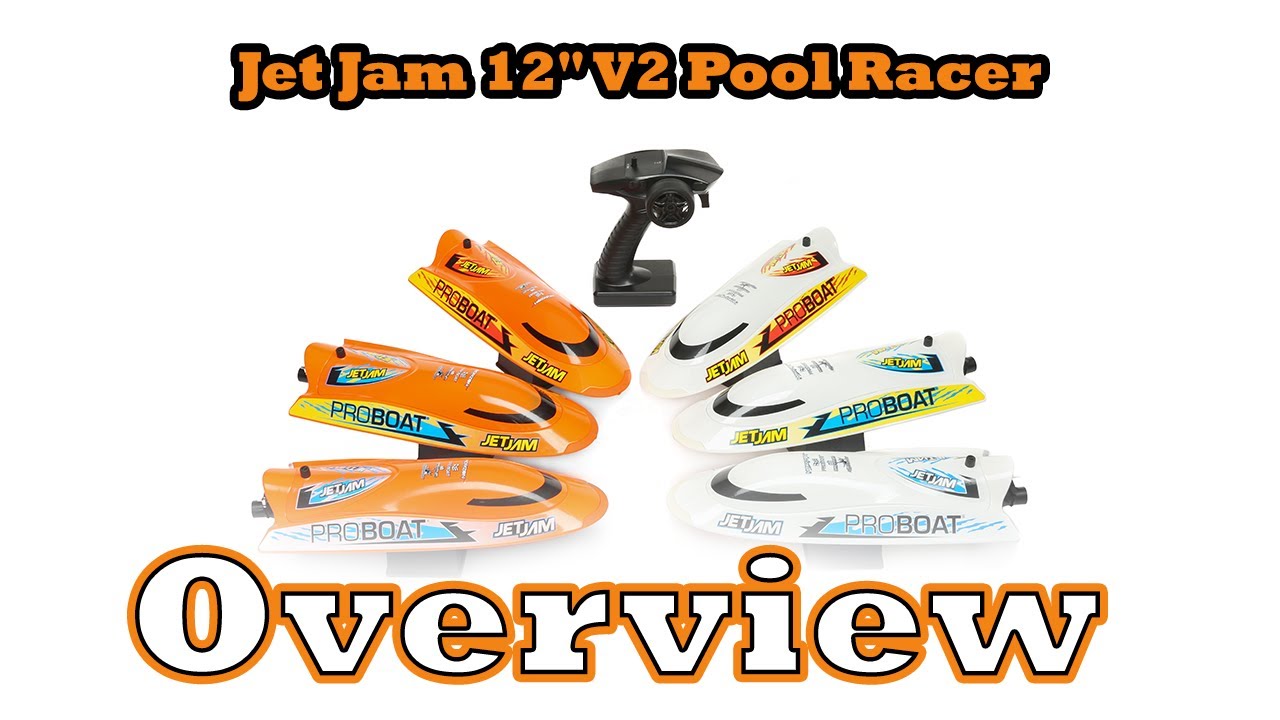 Overview: PRO BOAT Jet Jam V2 12" Self-Righting Pool Racer Brushed RTR ...